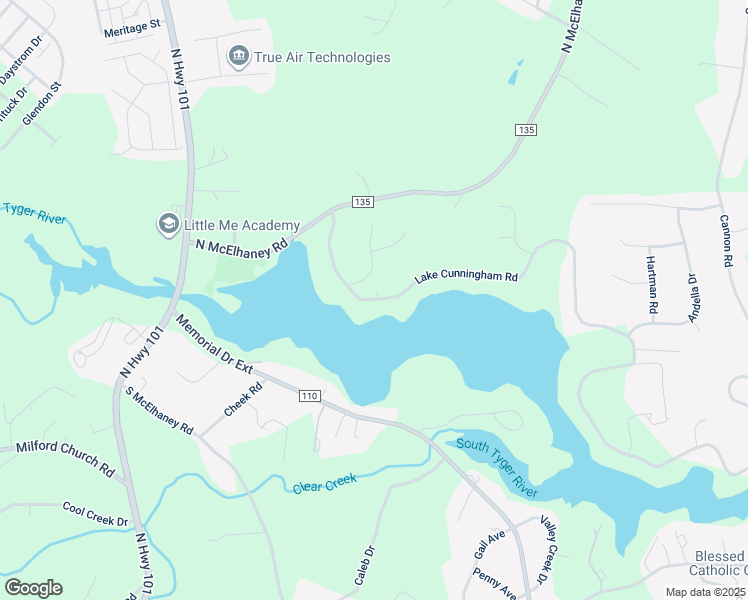 1885 Lake Cunningham Road, Greer SC - Walk Score