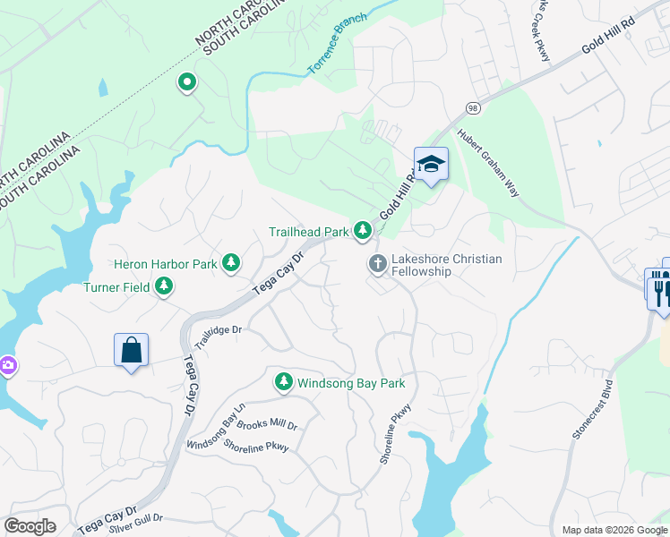 7219 Cascading Pines Drive, Tega Cay SC - Walk Score