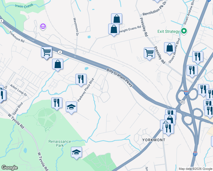 4915 Courtney Ridge Lane, Charlotte NC - Walk Score