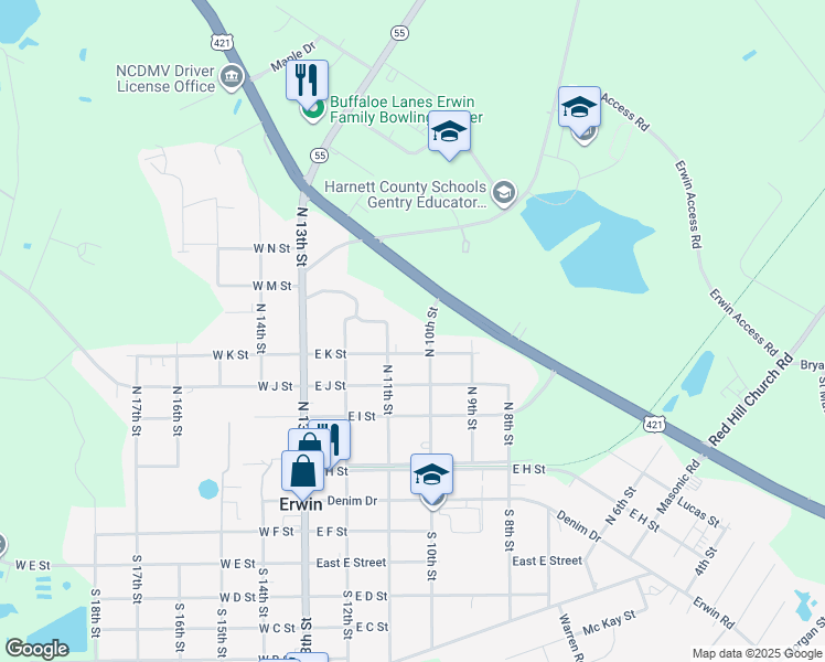 412 N 10th St, Erwin NC - Walk Score