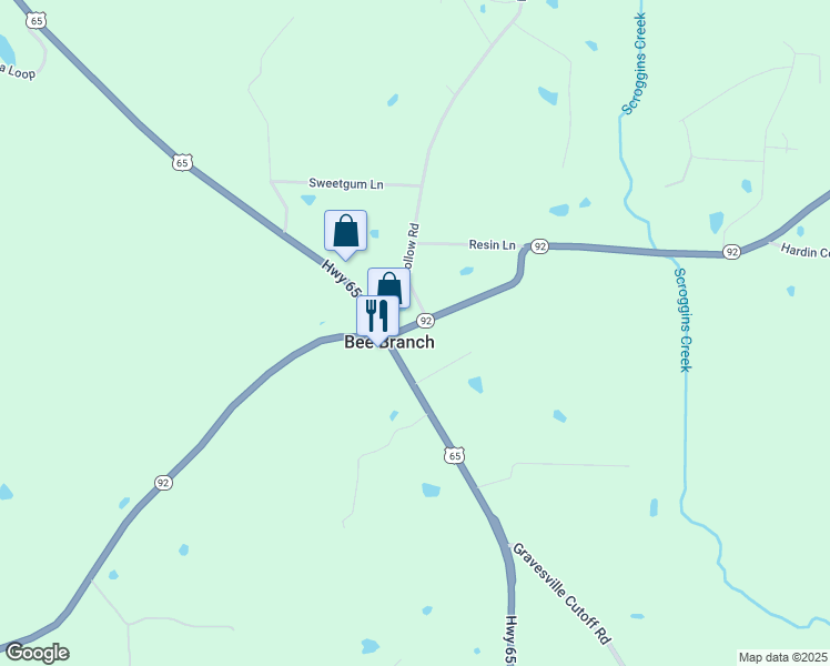 148 Arkansas 92, Bee Branch AR - Walk Score