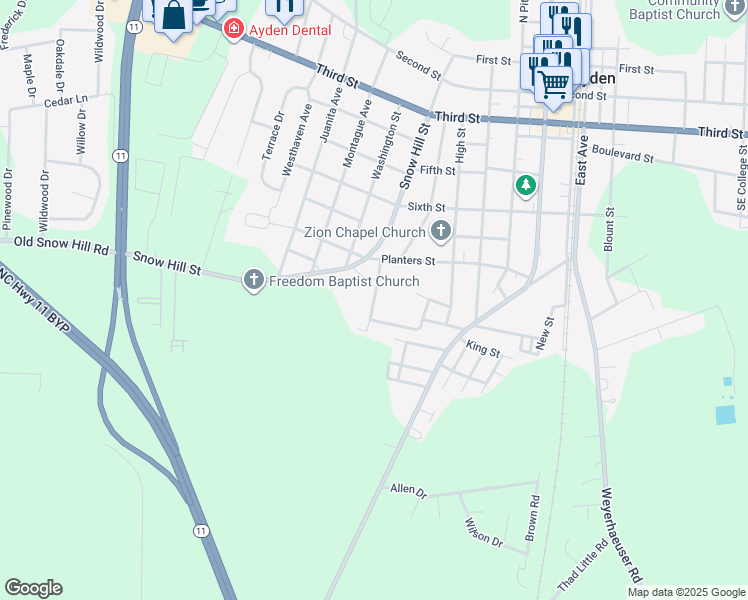 Liberty Street, Ayden NC - Walk Score