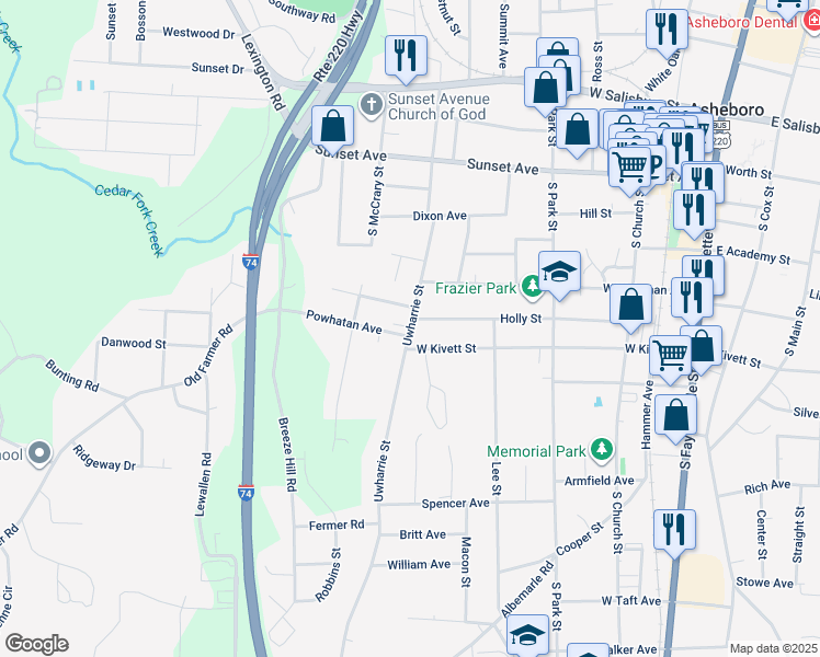 508 Uwharrie Street, Asheboro NC - Walk Score