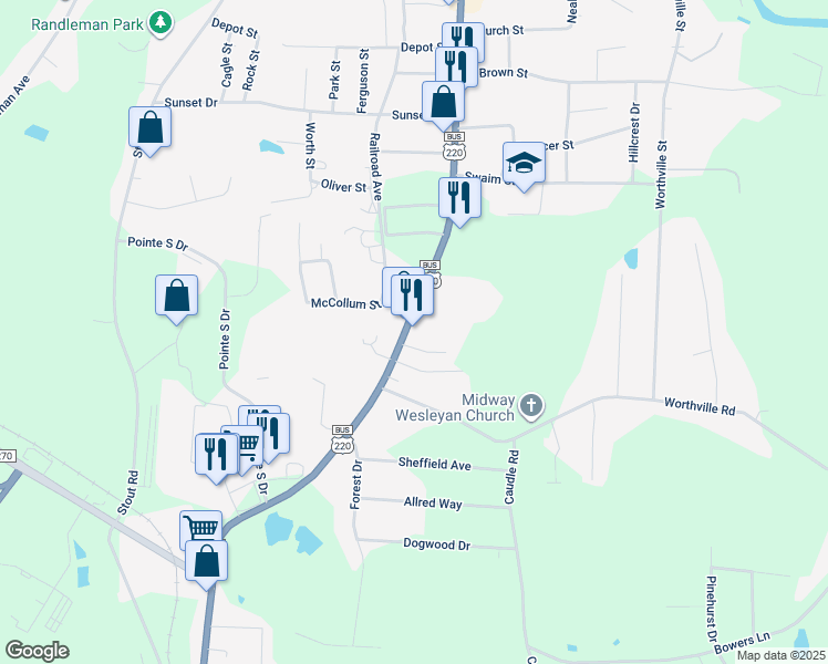 725 South Main Street, Randleman NC - Walk Score