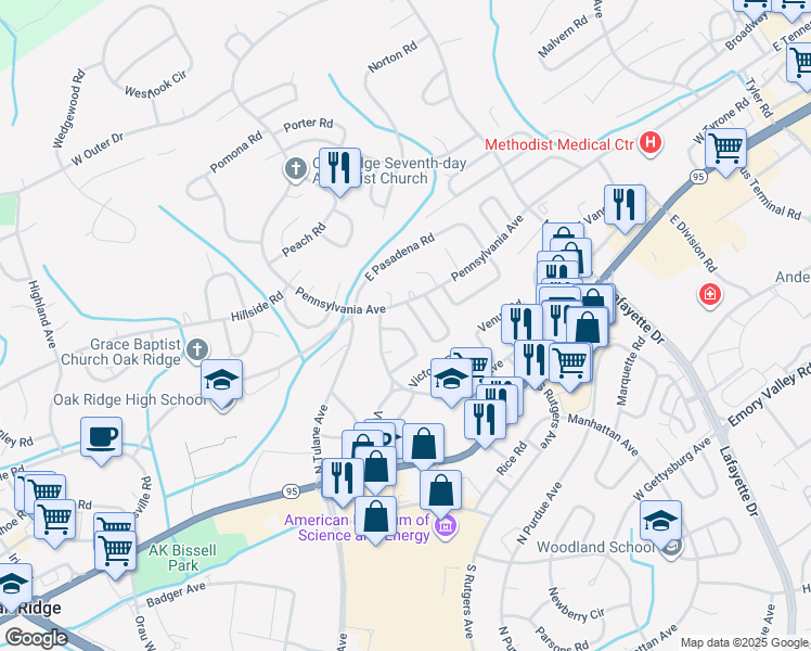 106 Vista Road, Oak Ridge TN - Walk Score