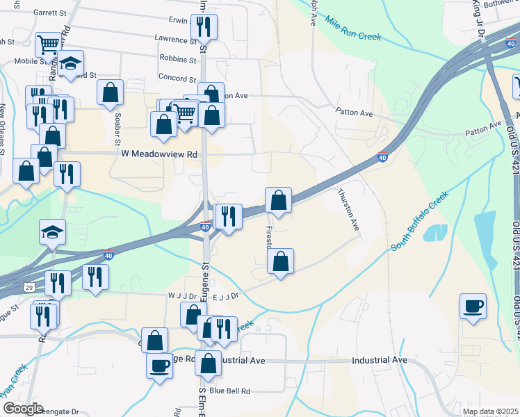 Interstate 85 Business Loop, Greensboro NC - Walk Score