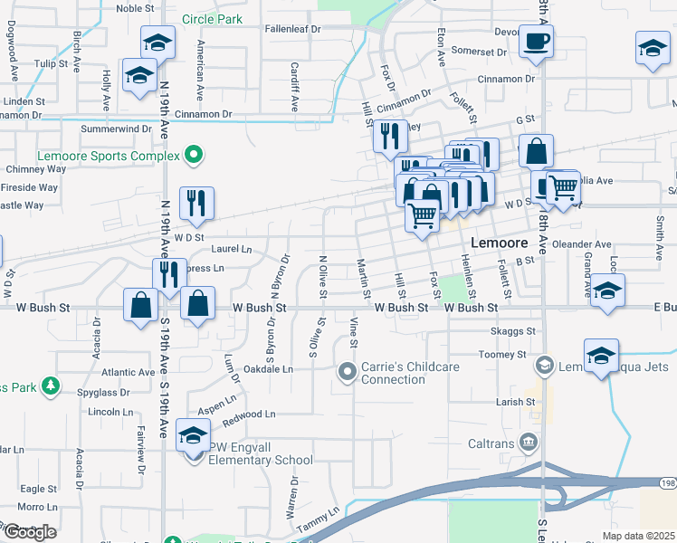 645 C Street, Lemoore CA - Walk Score