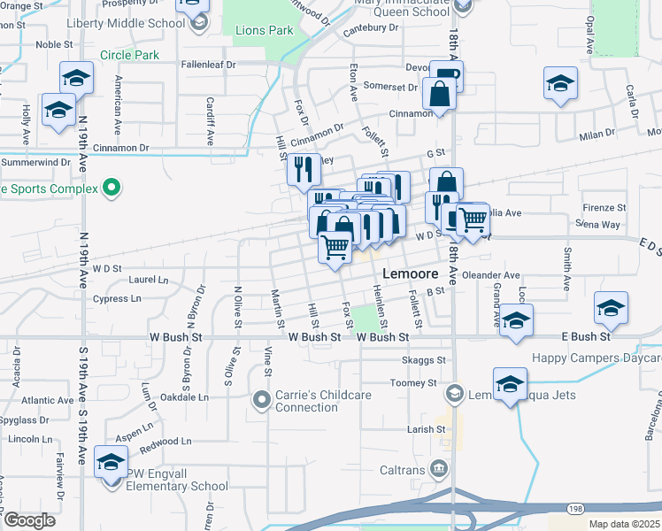 405 West D Street, Lemoore CA - Walk Score