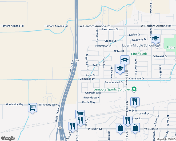 Redbud Street, Lemoore CA - Walk Score