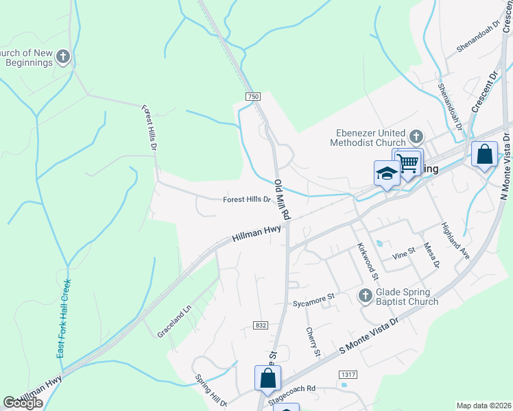 228 Forest Hills Drive, Glade Spring VA - Walk Score