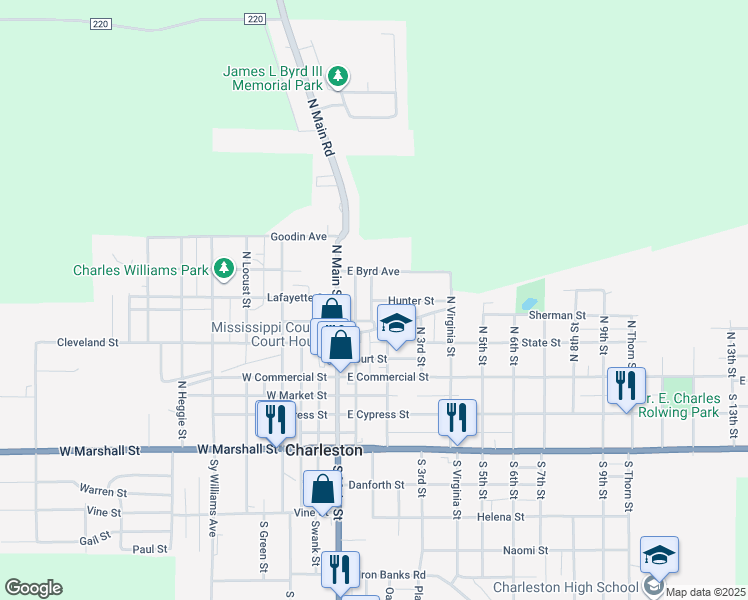 204 Hunter Street, Charleston MO - Walk Score