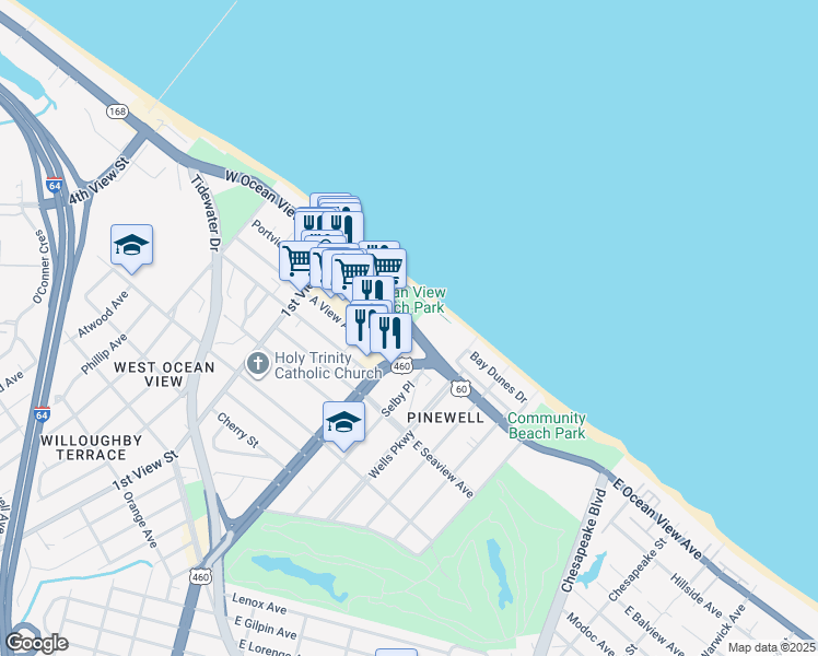 115 West Ocean View Avenue, Norfolk VA - Walk Score