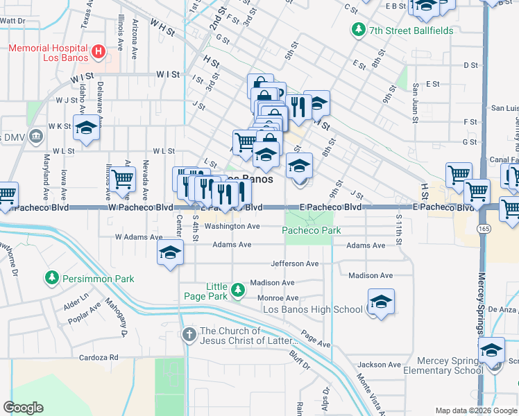 Hwy 152, Los Banos CA - Walk Score