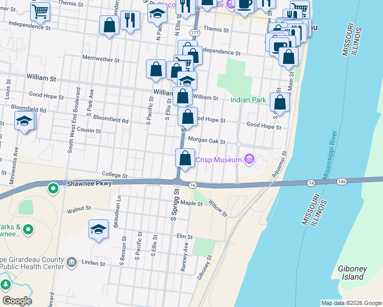 620 Jefferson Avenue, Cape Girardeau MO - Walk Score