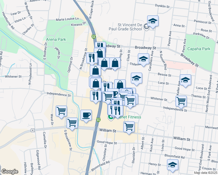 2126 Independence Street, Cape Girardeau MO - Walk Score