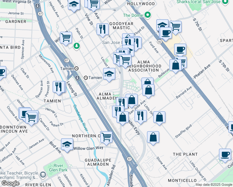1501 Almaden Expressway, San Jose CA - Walk Score