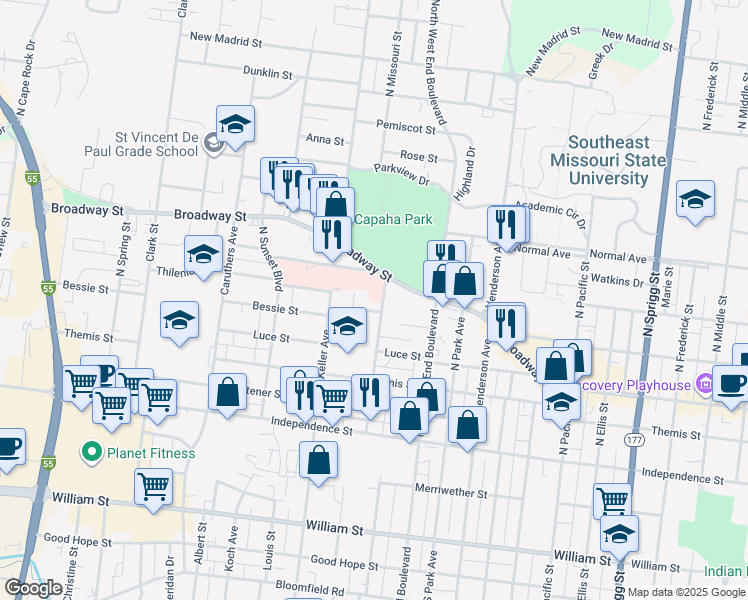 411 North Louisiana Street, Cape Girardeau MO - Walk Score