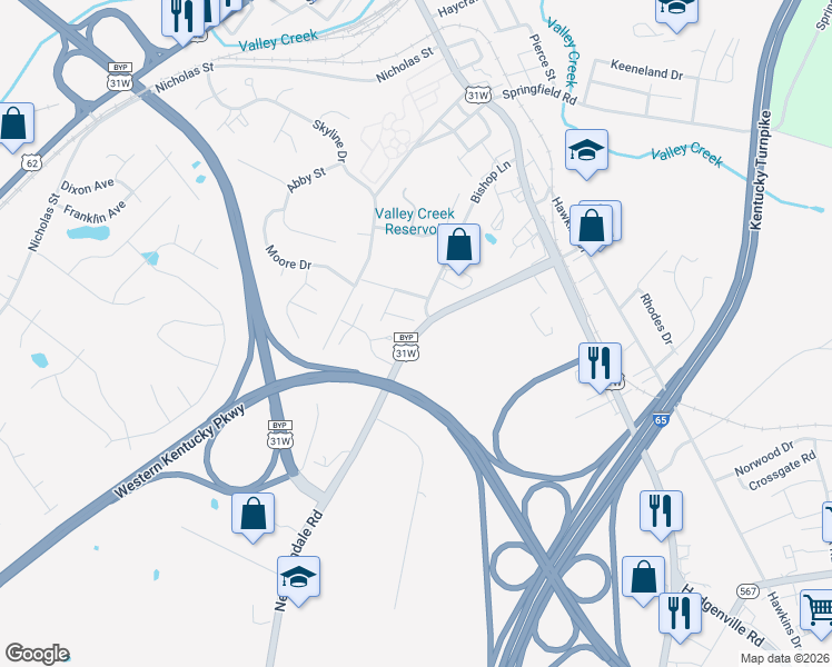 State Highway 1136 & U.S. 31W Bypass & New Glendale Road, Elizabethtown ...