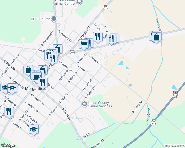 517 East Lyon Street, Morganfield KY - Walk Score