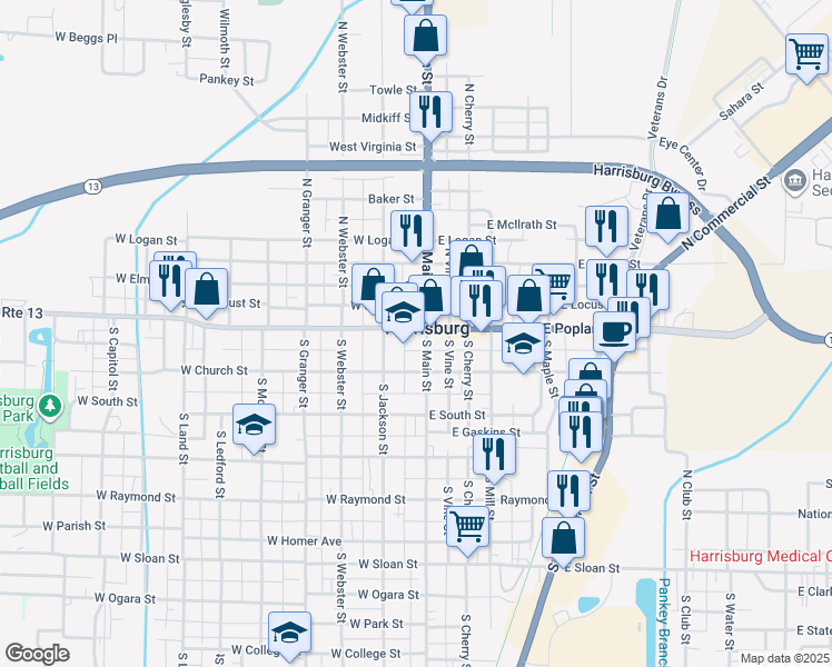 27 West Poplar Street, Harrisburg IL - Walk Score