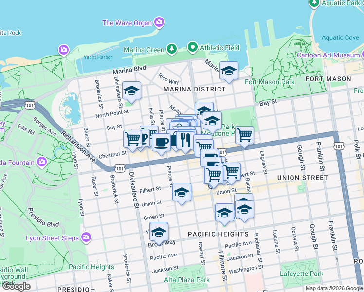 2105 Chestnut Street, San Francisco CA - Walk Score