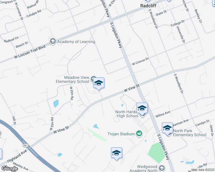 1201 West Vine Street, Radcliff KY - Walk Score