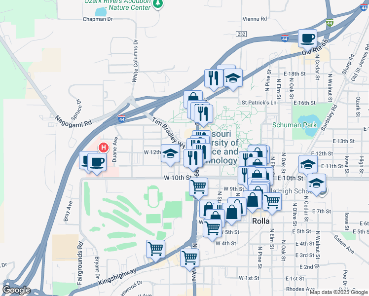 710 West 12th Street, Rolla MO - Walk Score