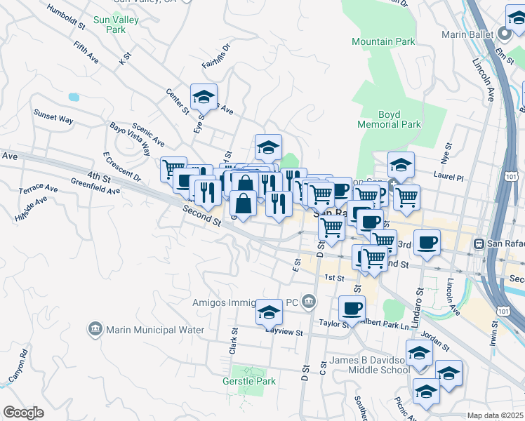 1553 4th Street, San Rafael CA - Walk Score