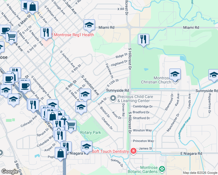 1012 South 12th Street, Montrose CO - Walk Score
