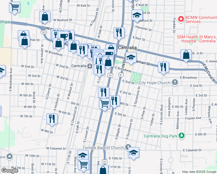 Centralia IL - Walk Score