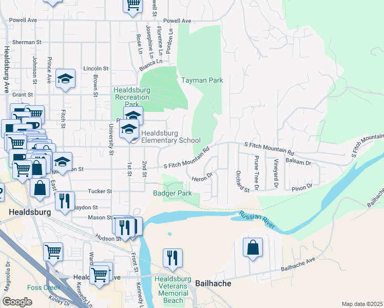 775 South Fitch Mountain Road, Healdsburg CA - Walk Score