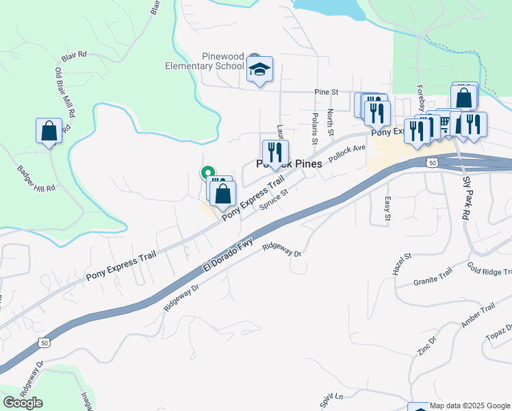 6196 Pony Express Trail, Pollock Pines CA - Walk Score