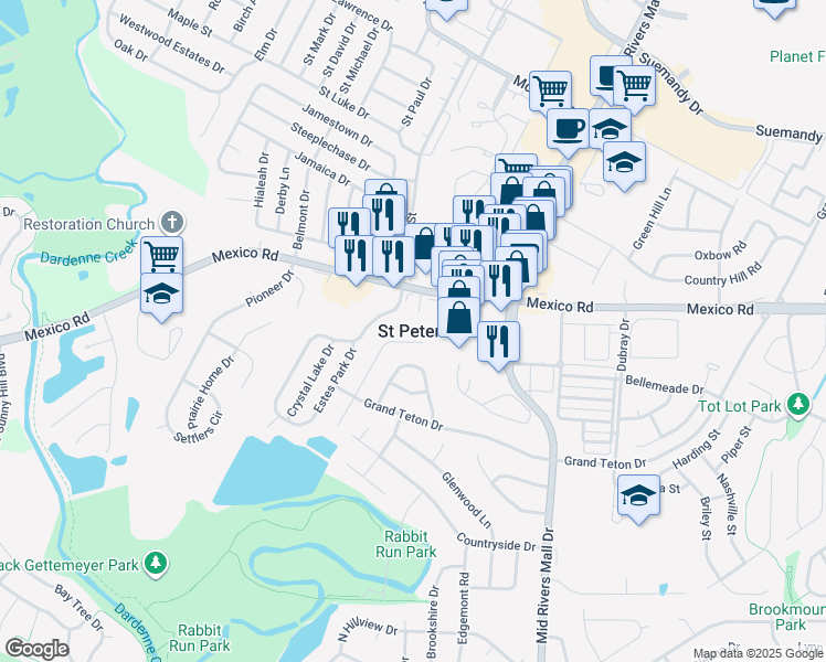 St. Peters MO - Walk Score