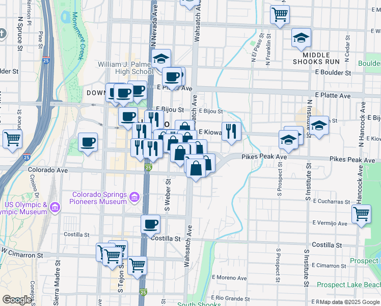 E Pikes Peak Ave & S Wahsatch Ave, Colorado Springs CO - Walk Score
