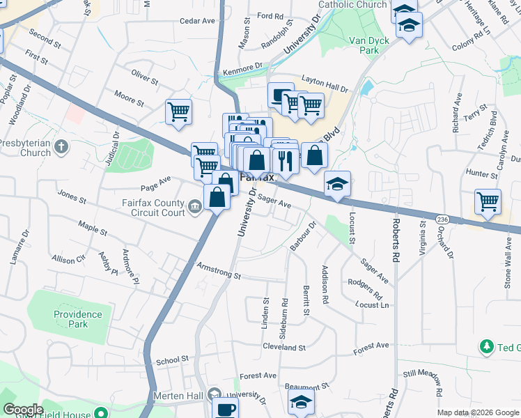 4031 University Drive, Fairfax VA - Walk Score