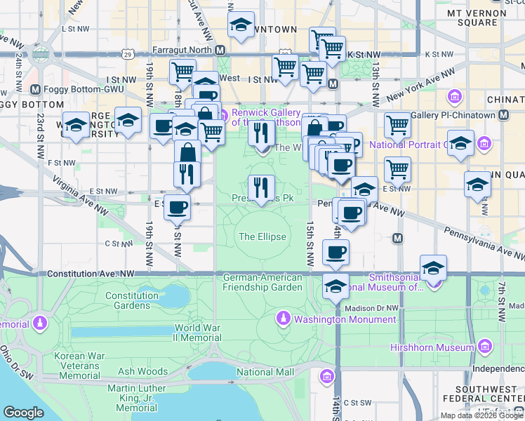 Ellipse Road Northwest, Washington D.C. DC - Walk Score