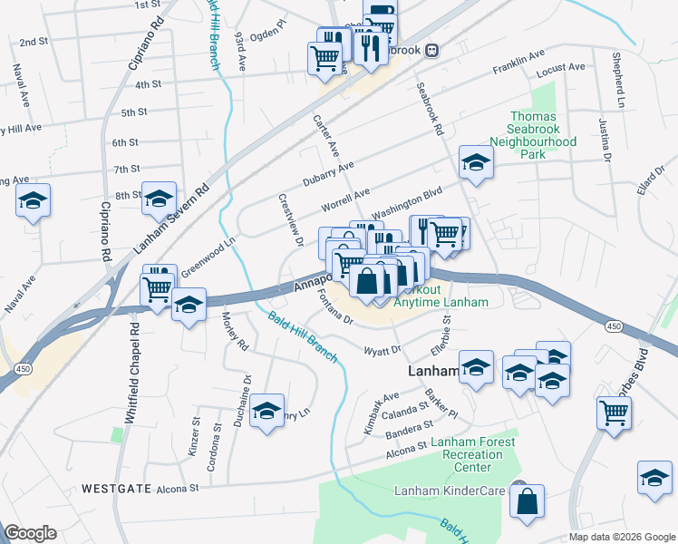 9345 Annapolis Rd, Lanham MD - Walk Score