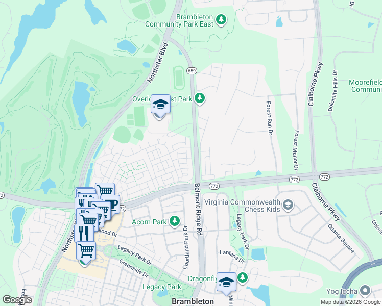 22681 Settlers Trail Terrace, Brambleton VA - Walk Score