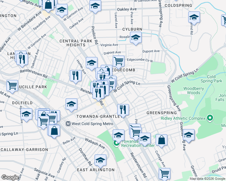 2628 West Cold Spring Lane, Baltimore MD - Walk Score
