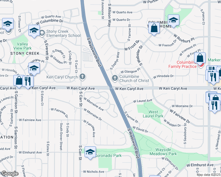 S Wadsworth Blvd & W Ken Caryl Ave, Littleton CO - Walk Score