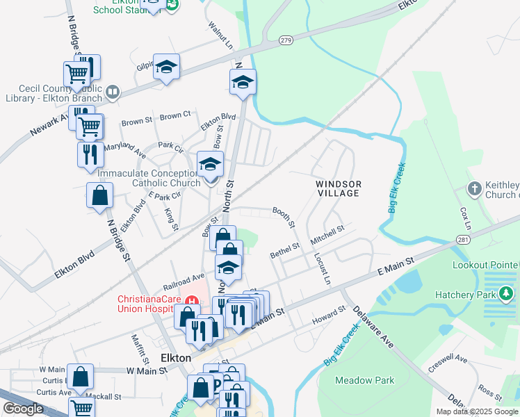 Booth Street, Elkton MD - Walk Score