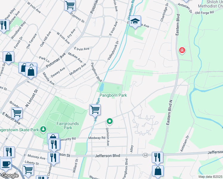 591 Pangborn Boulevard, Hagerstown MD - Walk Score