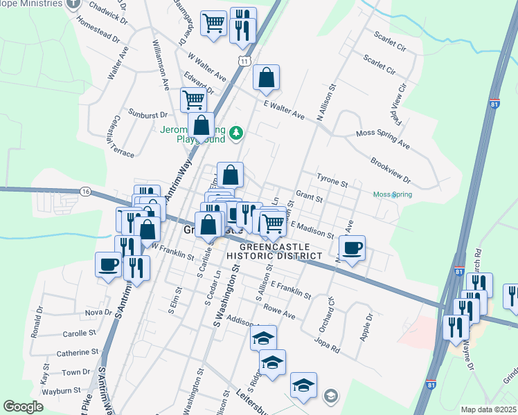 109 North Washington Street, Greencastle PA - Walk Score