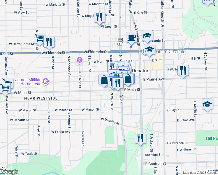 200 West Main Street, Decatur IL - Walk Score