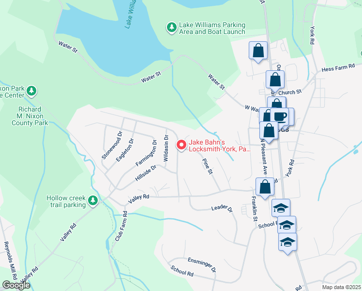 25 Woodland Drive, Jacobus PA - Walk Score