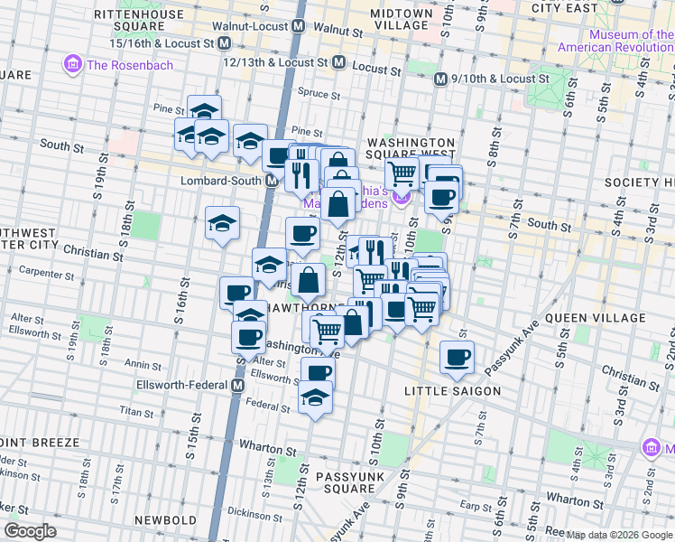 South 12th Street & Catharine Street, Philadelphia PA - Walk Score