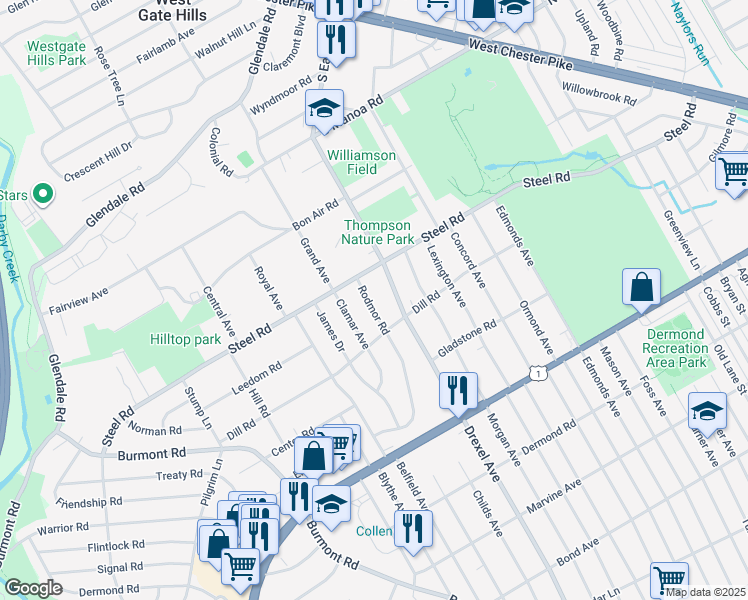 225 Rodmor Road, Broomall PA - Walk Score