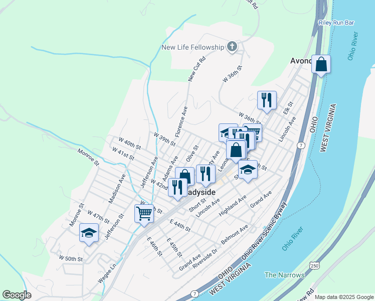 West 39th Street, Shadyside OH - Walk Score