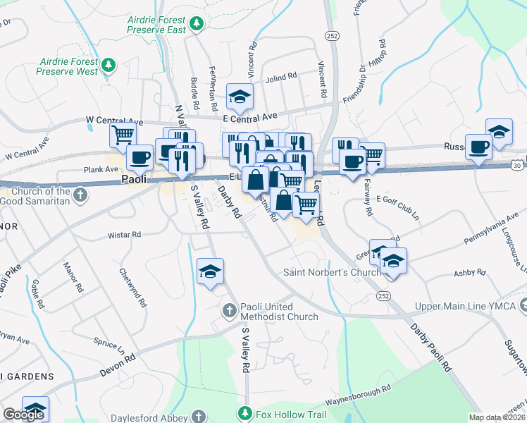 50 Chestnut Road, Paoli PA - Walk Score