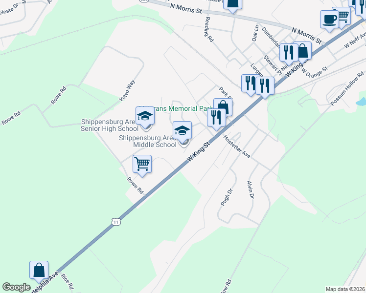 101 Park Place, Shippensburg PA - Walk Score